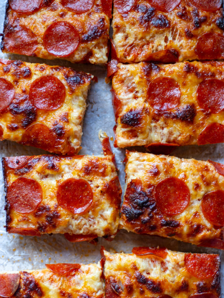 Detroit Style Pizza (with Sourdough Crust!) - Let’s Make Sourdough