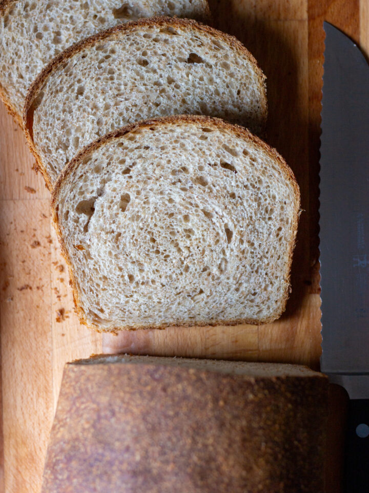 Sourdough Honey Whole Wheat Bread - letsmakesourdough.com